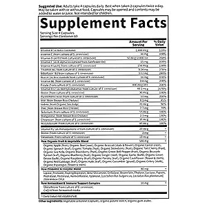 Garden of Life Multivitamin for Women, Vitamin Code Women's Multi, Whole Food, Vitamins, Iron, Folate not Folic Acid, Probiotics, Vegetarian Supplements for Womens Energy, 240 Count