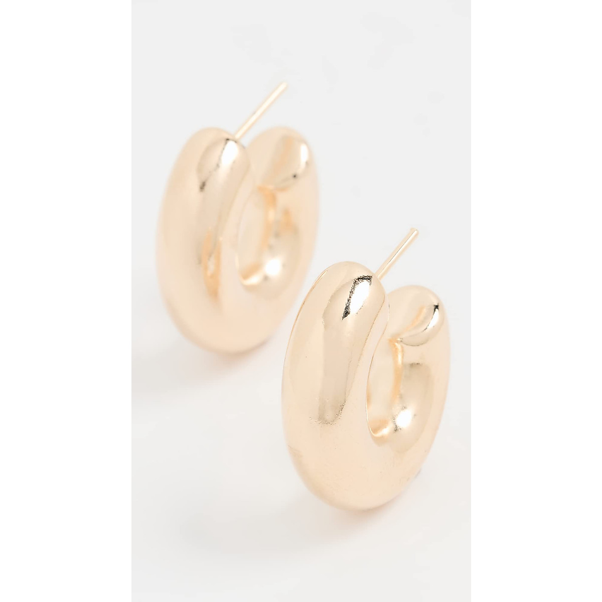 Adina's Jewels Women's Bubble Hoop Earrings, Gold, One Size