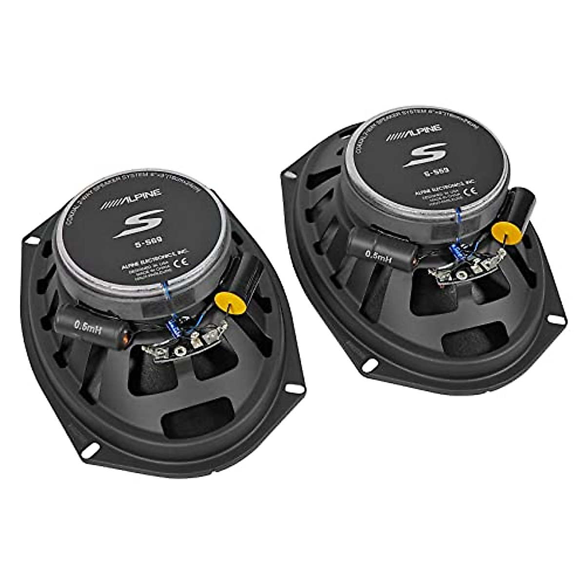 (2) Alpine S-S69 6x9 260w 2-Way Car Speakers+(2) S-S65 6.5" 240w Speakers