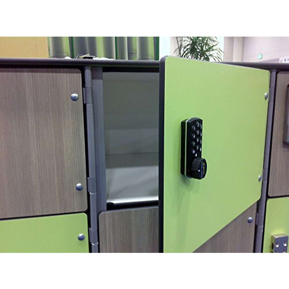 FJM Security Products Combi-Cam E, 7910-K10, Electronic Cabinet Lock, Black Finish, Small