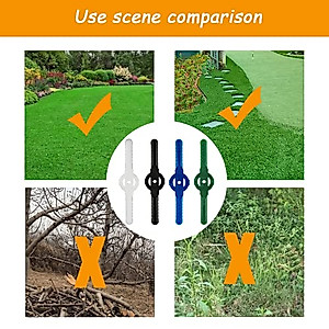 HUAREW 40 Pcs Colorful String Trimmer Head Blades Replace Plastic Cutter Blades Lawn Mower Weed Eater Blades Weed Wacker Head Blades Replacement Blade for Accessories for Cordless Grass Trimmer