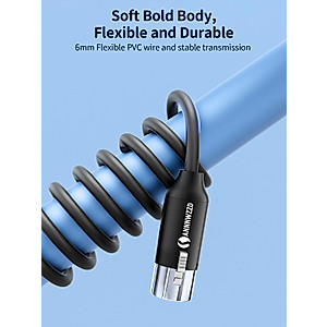 ANNNWZZD XLR to 1/4, TRS to XLR Cable, XLR Female to 1/4 for Guitar, Mixer, Speaker, Playing Live 6FT/2M