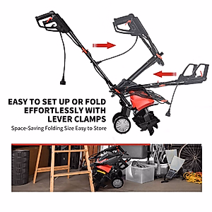 Goplus 17-Inch 13.5 Amp Corded Electric Tiller and Cultivator, Powerful Tillers w/ 9-Inch Tilling Depth, 6 Tines, Rototillers Tool for Garden Lawn Soil Digging (17-Inch)