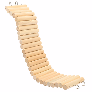 Ladder Fence Hedgehog Separating Fence Hamster Cage Ornament Hamster Ladder Hamster Toys Multipurpose Wooden Fence Hamster Plaything Small Pet Climbing Toy Hamster Wooden Ladder