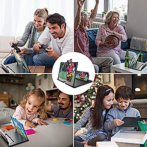 Phone Screen Magnifier 18 Inch 3D Hd Screen Magnifier for Cell Phone,Portable Phone Screen Amplifier Enlarger for Movies Videos Gaming for All Smartphones