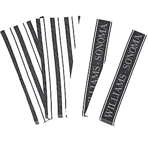 Williams-Sonoma Classic Striped Towels Set & Logo Towels Set - 4 Pack (Black)