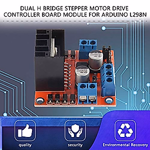 Kongqiabona Dual H Bridge Stepper Motor Drive Controller Board Module for Arduino L298N