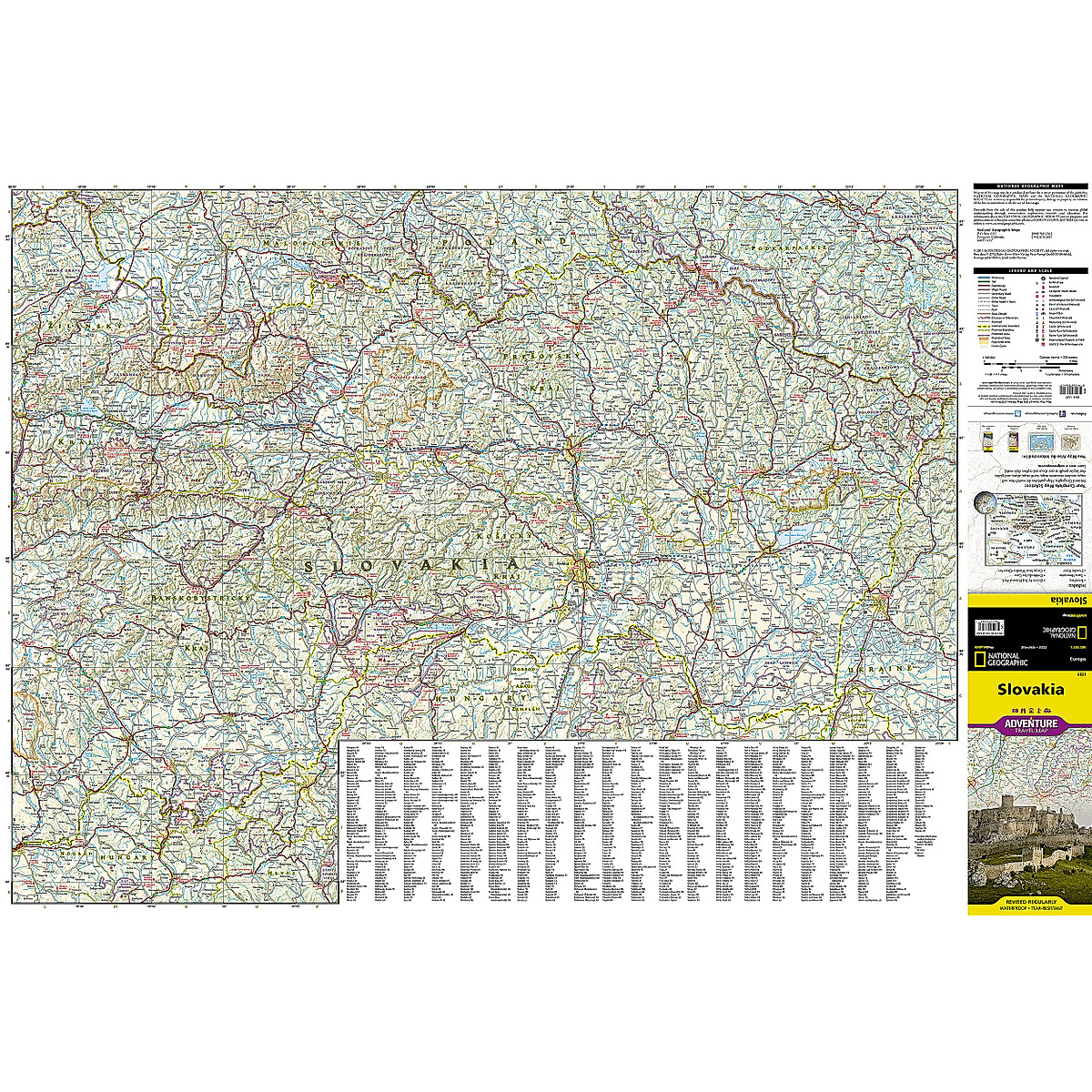 Slovakia Map (National Geographic Adventure Map, 3323)