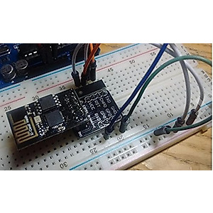 DIYmall ESP8266 ESP-01 Breakout Board ESP-01S Breadboard Adapter PCB Board for Serial WiFi Transceiver Network Module(Pack of 5pcs)