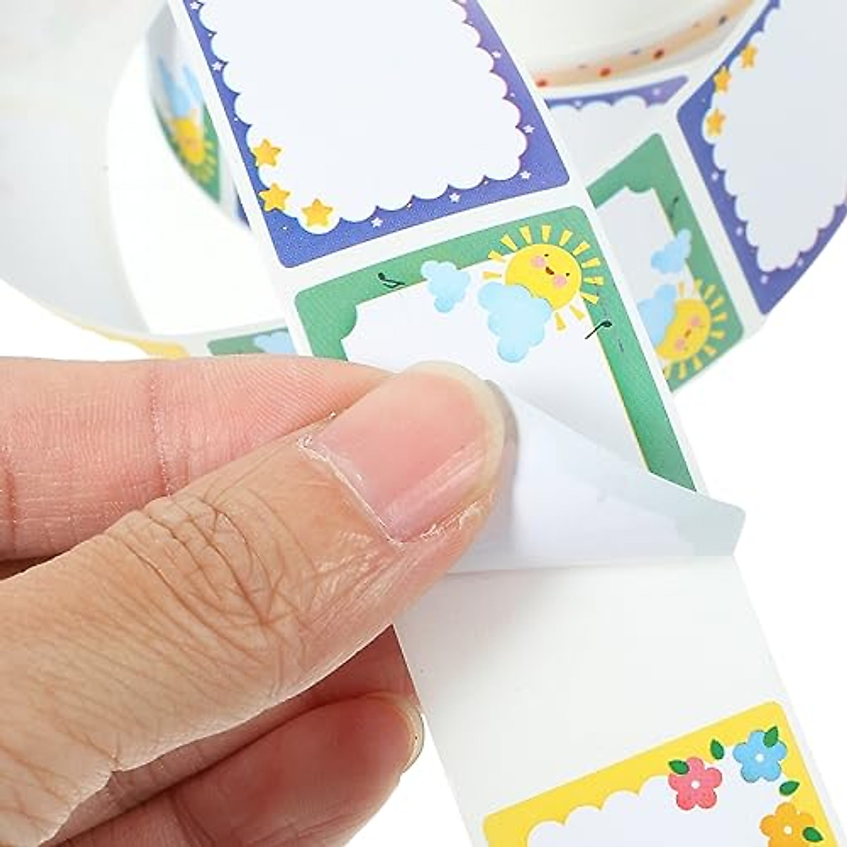 1 Roll Blank Name Tags Name Labels for Daycare Label Sticker Name Tag Sticker Small Labels Stickers Sign Labels Sticky Name Tags Students Stick Notes Small Sticker Labels