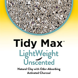 Tidy Cats Tidy Max Lightweight Unscented Cat Litter Clumping Formula - 17 lb. Box