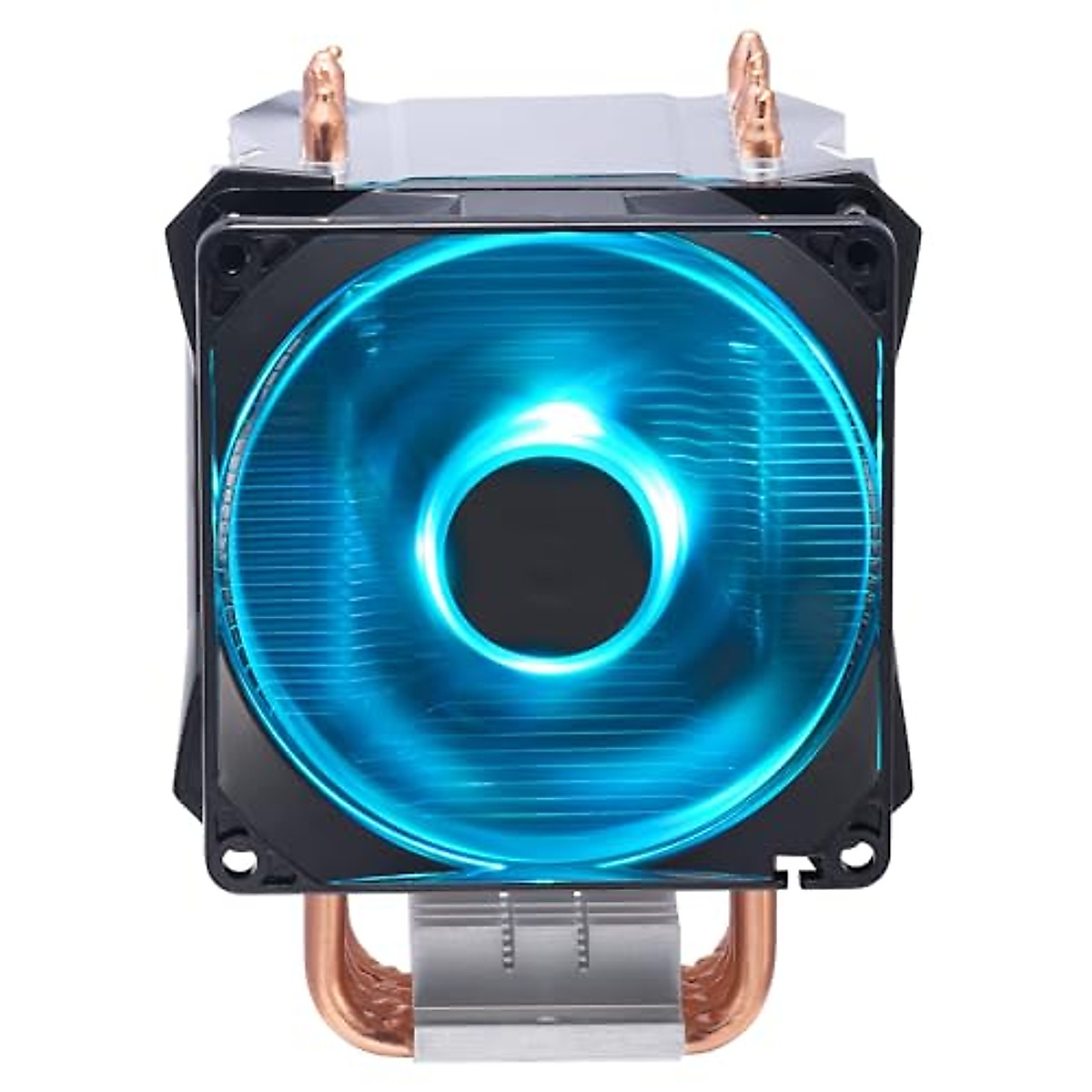 Amazon Basics Computer Cooling Fan with Cooler Master Technology, CPU Air Cooler, 4 Heat Pipes, RGB LED PWM, ‎4.02 X 3.28 X 4.96 Inch, Aluminum Fins