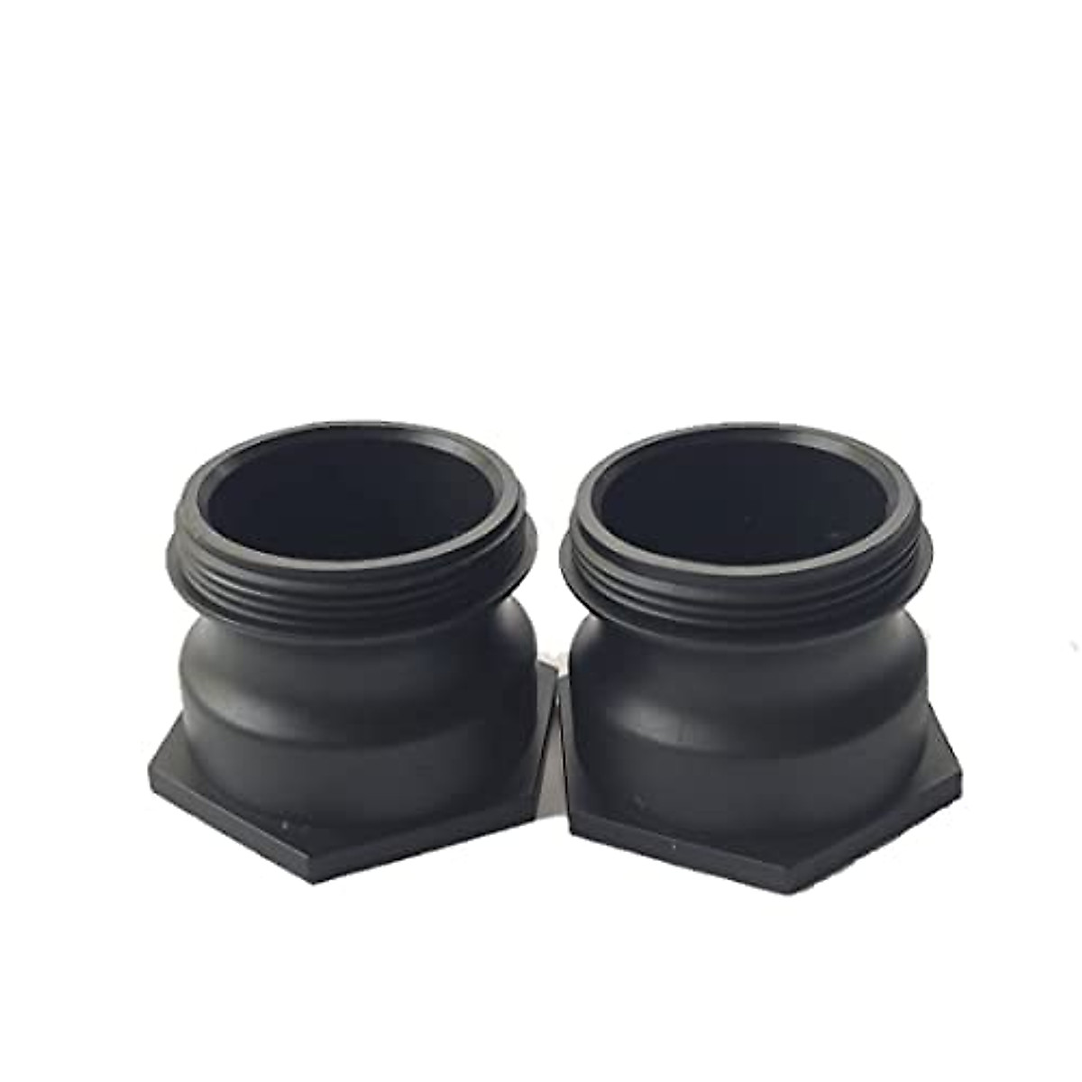 2 pack of IBC tote valve adapters 2" NPT female x 2" NPT Male IBC tote adapter cam and groove fittings with 2" fine thread male end for IBC tote valve cap