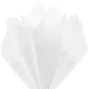Hallmark White Tissue Paper (100 Sheets) for Birthdays, Easter, Mothers Day, Graduations, Gift Wrap, Crafts, DIY Paper Flowers, Tassel Garland and More