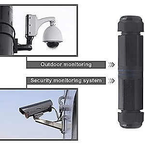 VCE Waterproof RJ45 Coupler IP67, CAT6/CAT5E/CAT5 Female to Female Coupler Connector Shielded 8Pin for Outdoor Ethernet LAN Cable, 2-Pack