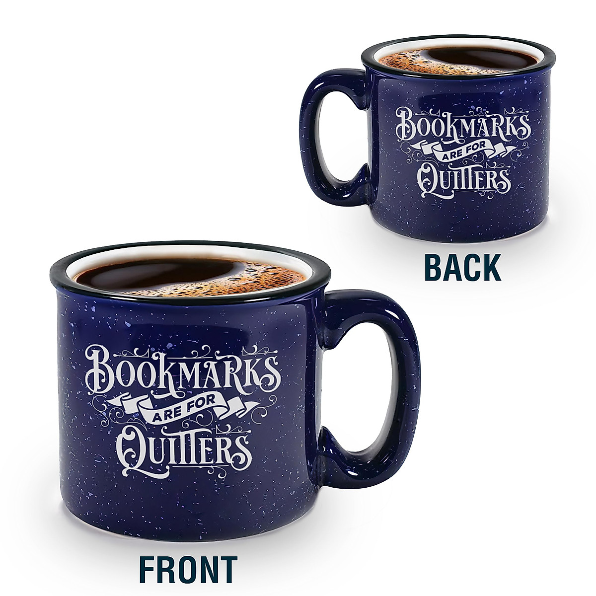 Bad Bananas Librarian Gifts Mug Bookmarks Are For Quitters 15 oz Coffee/Tea Mug Gift for Book Lovers Women