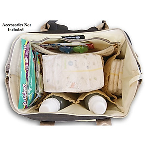 Jumping Daisy Large Backpack Baby Changing Diaper Bag (Blue)