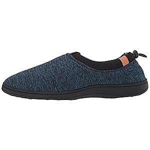 Acorn Women's Explorer Water Repellent Moc Slipper with Adjustable Toggle, Navy Blue Heather, Large