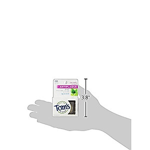 Tom's of Maine Naturally Waxed Antiplaque Flat Dental Floss, Spearmint, 32 Yards