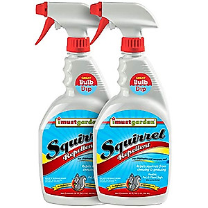 I Must Garden Squirrel Repellent [2 Pack] - Protects Vehicles, Plants, Decking, Furniture - 32oz Ready to Use