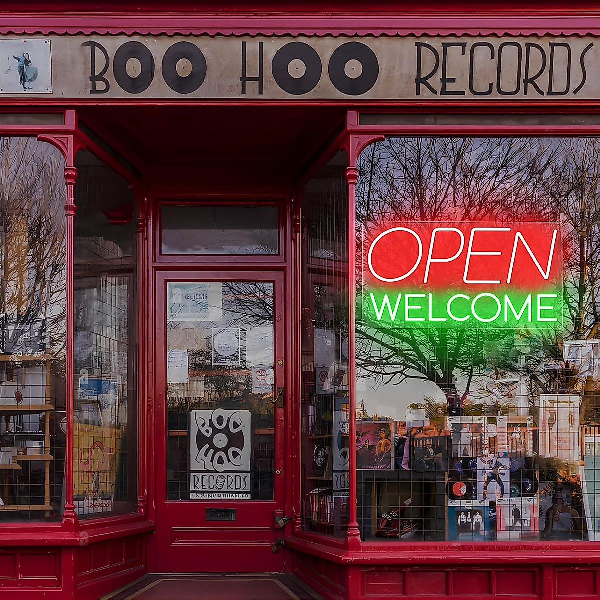 Open Welcome Signs for Business Ultra Bright LED Neon Open Sign 22 Inch Lighted Open Sign Electric Plug In Light Up Open Sign for Business Storefront Window Glass Door Shop Store Bar Salon