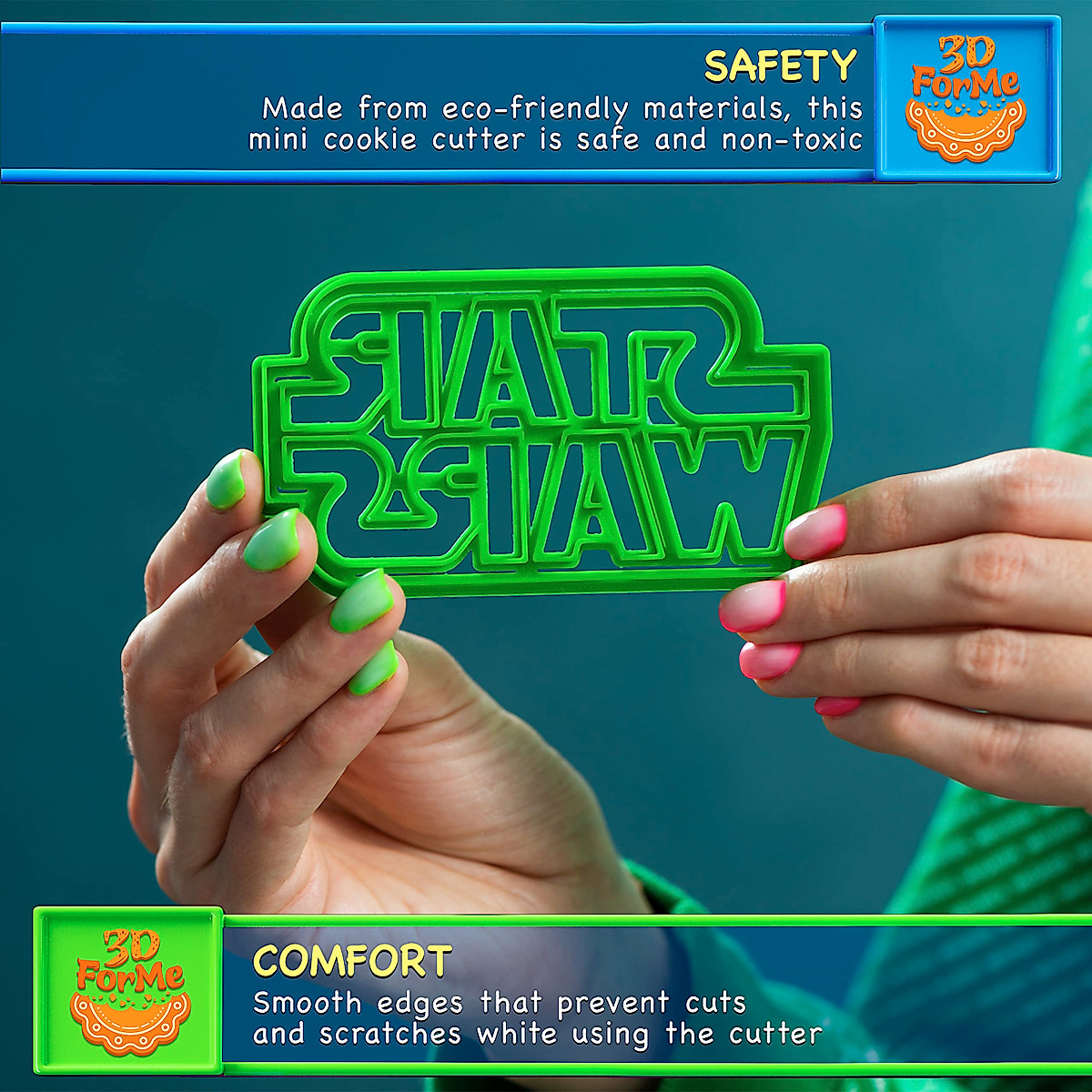 Cookie Cutter by 3DForme, SW Serias Baking Cake Fondant Frame Mold for Buscuit