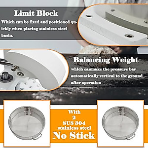 EQCOTWEA Manual Dough Divider Cutter Machine 48pcs Dough Dividing Cutting Machine Pastry Cutter Dough Lump Spacer Hand Press Pizza Dough Fillings Divider Stainless Steel Bakery Machine 22g-105g