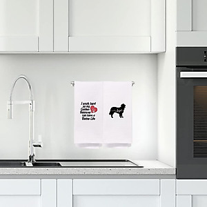 NEGIGA Golden Retriever Kitchen Towels 16x24 Set of 4, Golden Retriever Gifts for Women, Gifts for Golden Retriever Lovers, Golden Retriever Mom Gifts, Golden Retriever Dish Towel Hand Towel