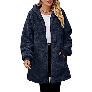 y2k Jackets Halloween Costumes for Women Long Sleeve Soft Chunky Knit Sweater Open Front Cardigans Outwear Coat Women Plaid Jacket White Crop Sweatshirt hot Pink Sweatshirt Black Sweatshirt Match
