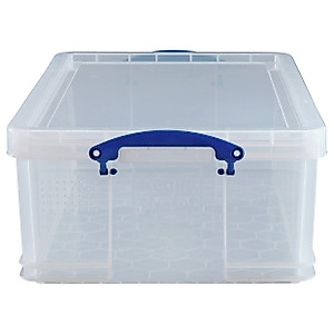 Really Useful Clear 50L Plastic Storage Box 710x440x230mm KING50C