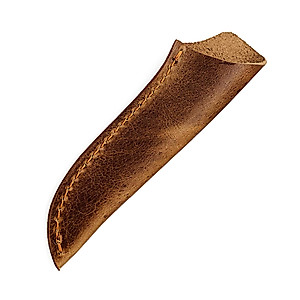 HUANIZI Cowhides Leather Case For Fruit Straight Cowhides Leather Sheath Protective Holsters Kitchen Outdoor Leather Sheath, Small