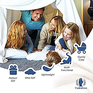 Prayer Blanket Throw with Scripture Bible Verse- Be Strong and Courageous Joshua 1:9, Religious Gift for Women Men Christian Spiritual Healing Blanket Home Bed Couch Teen Size 50"x60" Flower