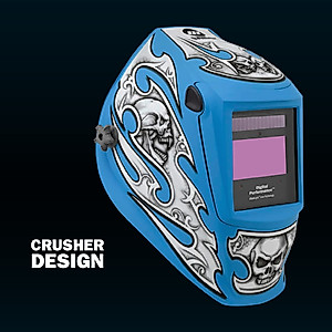 Miller Digital Performance Welding Helmet (Crusher) - Auto-Darkening Welding Helmet with Clearlight 2.0 Technology - Lightweight Welding Hood - Welding Mask Head Protection Gear with 7.22 sq. in. View