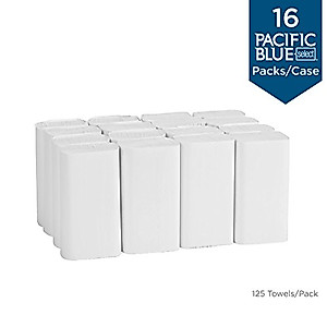 Pacific Blue Select Multifold Premium 2-Ply Paper Towels by GP PRO (Georgia-Pacific), White, 21000, 125 Paper Towels Per Pack, 16 Packs Per Case