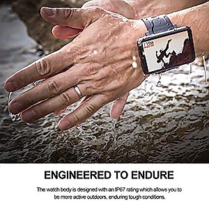Docooler DM100 4G Smart Watch Sports WiFi GPS BT Smartwatch 2.86 Inch Touch Screen 16GB/32GB Music Player Phone Call 5MP Camera IP67 Waterproof Multifunction