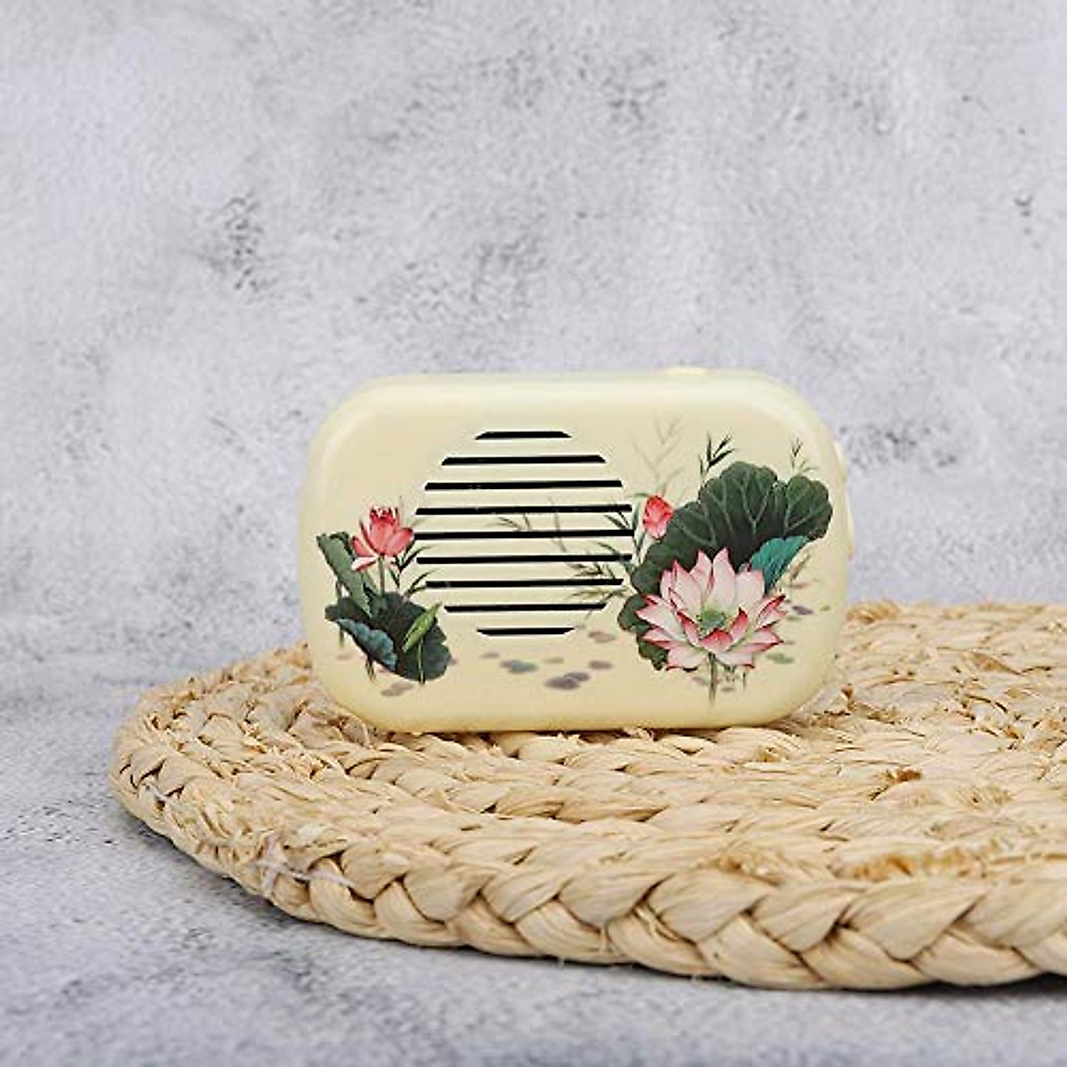 Zerodis Mini Buddha Music Player Machine Buddhist Chanting Player Praying Song with 22 Buddhist Songs(Jujube Red)(Milky White)
