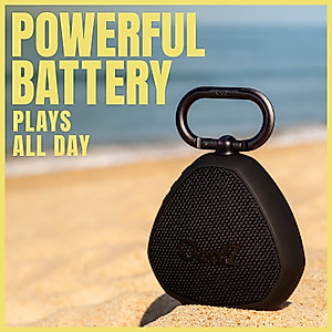 OontZ Clip Portable Wireless Bluetooth Speaker with Carabiner, 12W IPX7 Waterproof Outdoor Travel Speaker