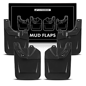 A-Premium Set of 4PCS Mud Flaps Splash Guards Mudguards Mudflaps with Hardware Kits Accessories Compatible with Toyota Tacoma 2023 Pickup, (not fit SR), with Fender Flares, Front LH RH & Rear LH RH