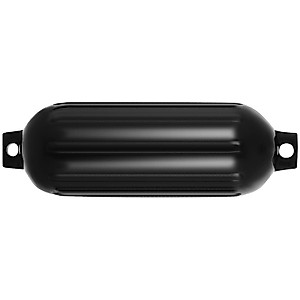 VEVOR Mophorn Ribbed Twin Eyes Boat Fender Black Boat Fender Bumper Pack of 4 and Pump to Inflate (Black, 8 x 27 inches)