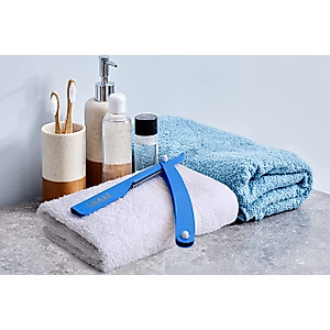 Lisaaz Straight Razors for men 10 Blades Black straight edge razor classic shaving razors for men professional stainless steel razor blades for men quality barber supplies navajas para barbero 4.8in