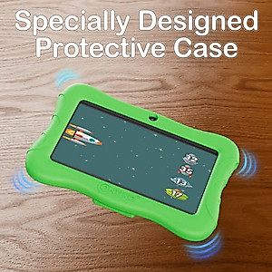 Contixo Kids Tablet V9, 7-inch HD, Ages 3-7, Toddler Tablet with Camera, Parental Control - Android 10, 32GB, WiFi, Learning Tablet for Kids, Green