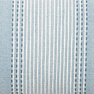 Foreside Home & Garden Blue Woven 14 x 22 inch Decorative Cotton Throw Pillow Cover with Insert and Hand Tied Tassels