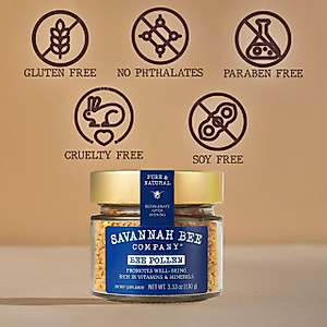 Bee Pollen Supplement by Savannah Bee - Immune System Support - Strong Antioxidant - Rich in Vitamins and Minerals - 100% Natural and Raw