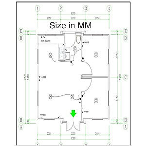 SAA Tiny Expandable Prefab House to Live in 1 Bathroom, 2 Rooms & 1 Kitchen- Foldable House, Container Home, Portable House, Tiny House for Small Family, Modular Guest House – 19 x 20 FT