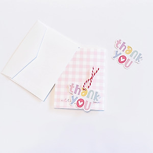 Thank You Paper Gift Tag (50 Pcs) - Great for Party, Baking Deco, Presents, Wedding Favors, Baby Shower, Birthday, Graduation, Holidays