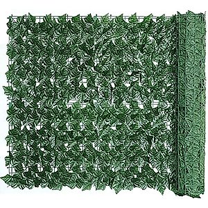 Expandable Faux Privacy Fence Artificial Ivy Fence Artificial Hedges Panels Roll | Trellis with Artificial Leaves Garden Privacy Screens Decorative Fences for Garden Balcony Outdoor (Size : 1×2m)
