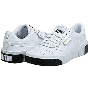 PUMA Women's CALI Sneaker White Black, 9 M US