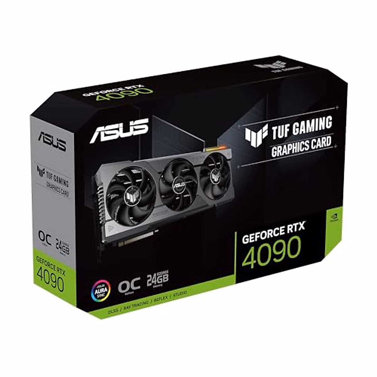 ASUS TUF GeForce RTX® 4090 OC Edition Gaming Graphics Card (PCIe 4.0, 24GB GDDR6X, HDMI 2.1a, DisplayPort 1.4a)