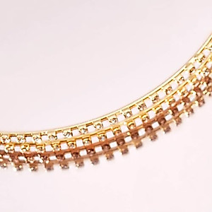 Kitsch Gold Crown Rhinestone Headband - Double Metal Headbands for Bridal Hair Accessories - Headbands for Women - Headbands for Girls - Jewelry - Gold Accessories - Wedding Headband