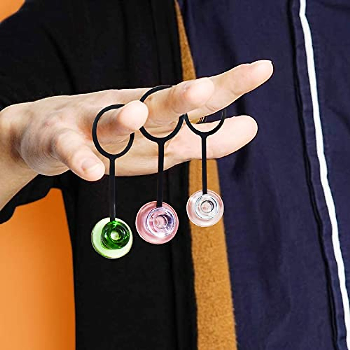 Replacement Accessory Part,Universal Cover with Silicone Case,Green/Pink/Clear (3 PCS）